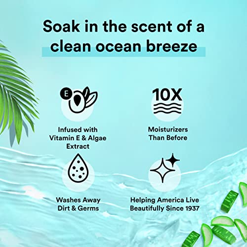 Suave Essentials Gentle Body Wash Ocean Breeze 6 Count With A Fresh Oil Blend Essence Infused With Vitamin E & Algae Extract 18 Oz