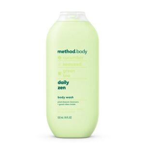 method body wash, daily zen, paraben and phthalate free, 18 oz (pack of 1), detoxifying