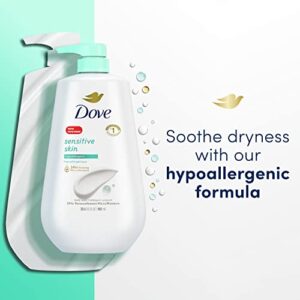 Dove Sensitive Skin Body Wash, Hypoallergenic and Paraben-Free, 30.6 fl oz (Pack of 3)