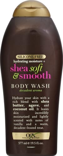 OGX Hydrating Moisture + Shea Soft & Smooth Body Wash, 19.5 Fl Oz