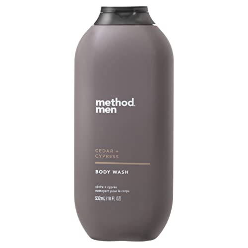 Method Men Body Wash, Cedar + Cypress, Paraben and Phthalate Free, 18 fl oz (Pack of 1)