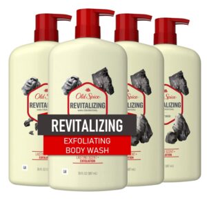 old spice men's body wash revitalizing with charcoal, 30 oz (pack of 4)