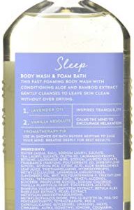 Bath and Body Works Aromatherapy Sleep Lavender Vanilla Body Wash Foam Bath 10 Ounces per bottle - 2 Pack