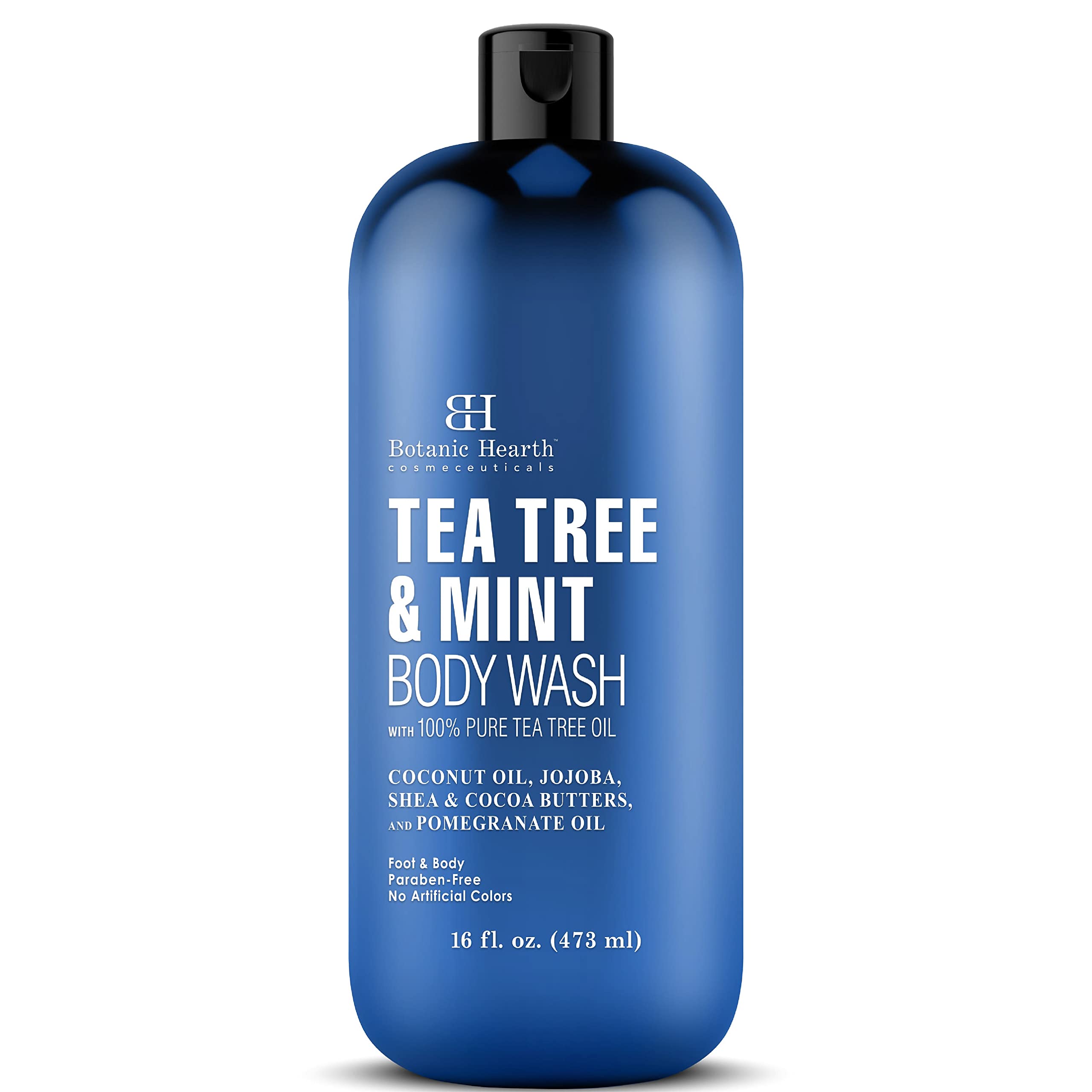 Botanic Hearth Tea Tree Oil Body Wash with Mint, 16 fl oz - Moisturizing, Soothing, Helps Control Fungal Infections, Deep Moisturization, Promotes Healthy Skin, Ethically Sourced