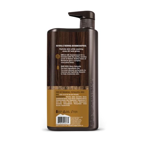 Every Man Jack Body Wash, Sandalwood 33.8-ounce Moisturizing