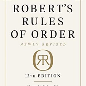 Robert's Rules of Order Newly Revised, 12th edition