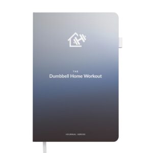 the dumbbell home workout journal. 13-week program. fitness planner,fitness journal,workout notebook.