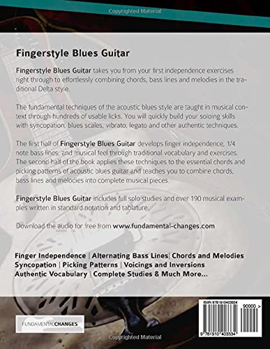 Fingerstyle Blues Guitar: Master Acoustic Blues Guitar Fingerpicking and Soloing (Learn How to Play Blues Guitar)