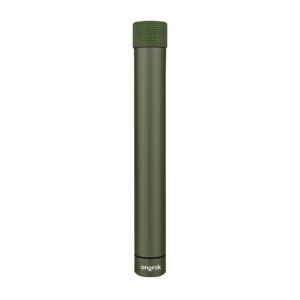 ongrok premium storage tube | airtight aircraft grade aluminum metal, pocket-sized opaque holder (green)