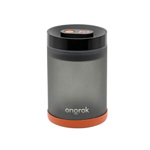 ongrok glass storage jar (800ml/2oz) with vacuum pump technology, air proof containers to preserve smell and aroma