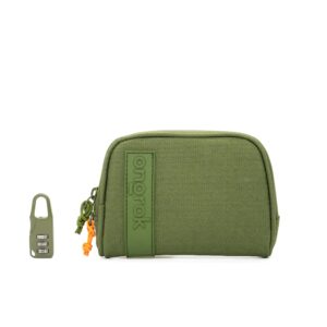 ongrok wallet with carbon filtration, small (4x6"), locking bag with water proof zipper (green)