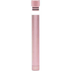 ongrok premium storage tube | airtight aircraft grade aluminum metal, pocket-sized opaque holder (rose gold)