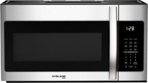 30 inch over the range microwave oven, gasland chef otr1902s over the stove microwave with 1.9 cu. ft. capacity, 1000 watts, 400 cfm exhaust fan and led light, 13.5" glass turntable, stainless steel