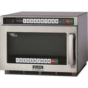 sharp r-cd1800m commercial microwave, silver