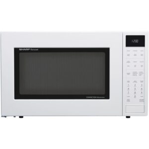 sharp convection microwave oven smc1585bw - combination - 1.5 ft³ capacity - convection, microwave, roasting, baking, browning - 10 power levels - 900 w microwave power - 15.40" turntable - 120 v ac -