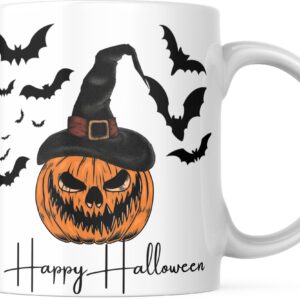 Halloween Mug, 12oz Ceramic Mug, Dishwasher and Microwave Safe, High Quality Sublimation, Perfect Gift For Halloween, Perfect Fall Gift, By Blair's Best Gifts LLC