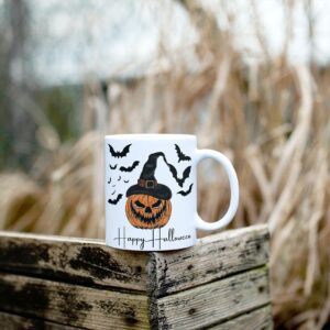 Halloween Mug, 12oz Ceramic Mug, Dishwasher and Microwave Safe, High Quality Sublimation, Perfect Gift For Halloween, Perfect Fall Gift, By Blair's Best Gifts LLC