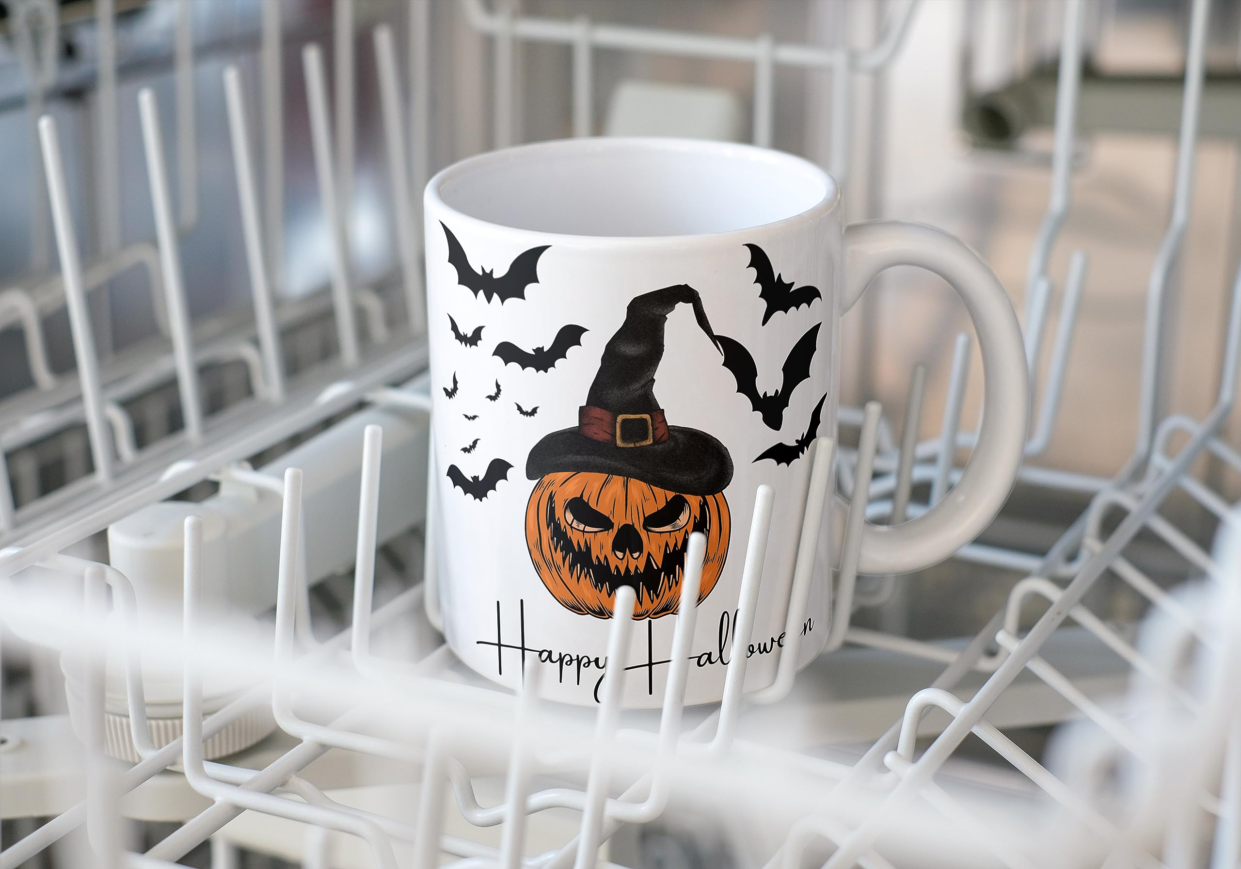 Halloween Mug, 12oz Ceramic Mug, Dishwasher and Microwave Safe, High Quality Sublimation, Perfect Gift For Halloween, Perfect Fall Gift, By Blair's Best Gifts LLC