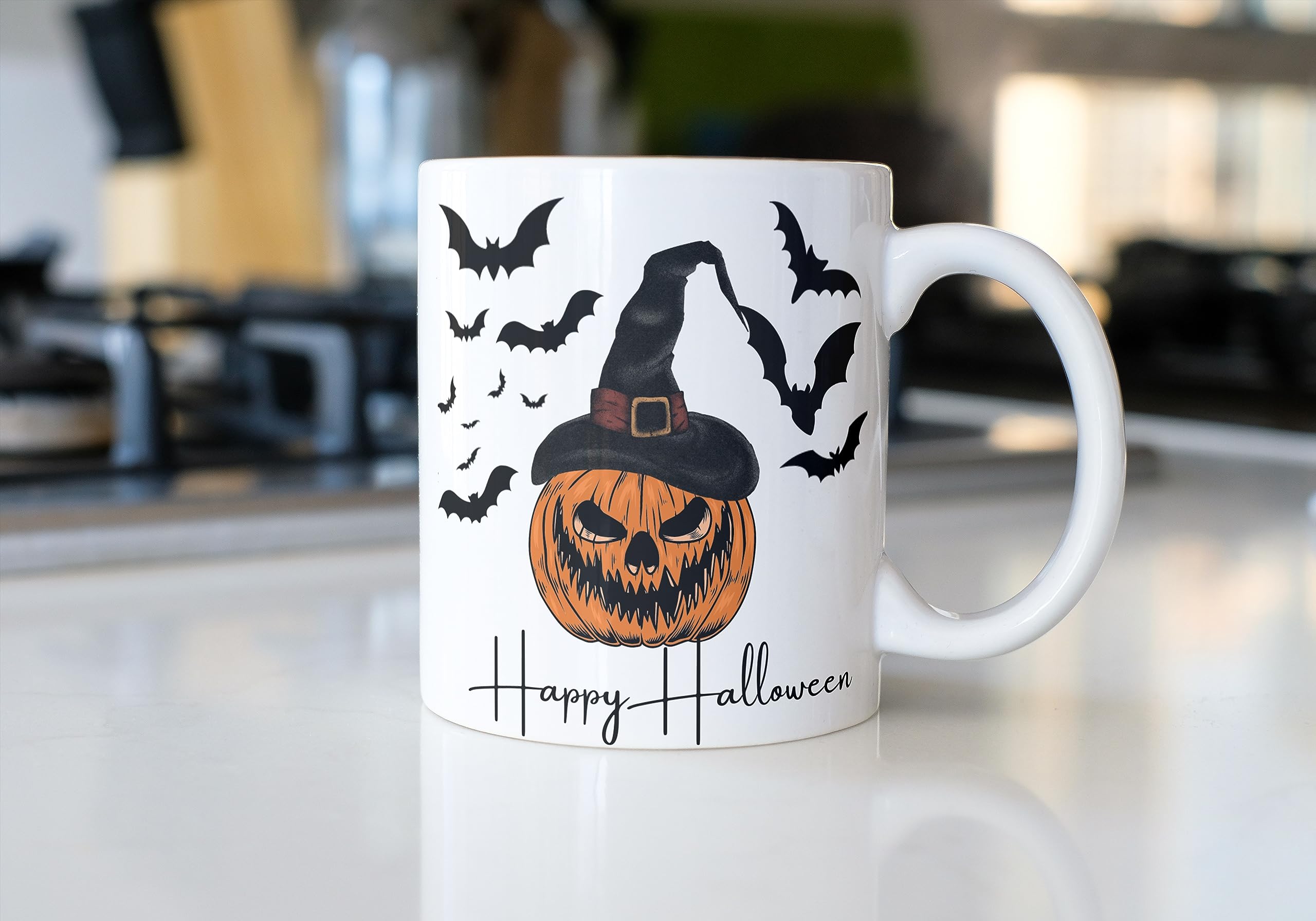 Halloween Mug, 12oz Ceramic Mug, Dishwasher and Microwave Safe, High Quality Sublimation, Perfect Gift For Halloween, Perfect Fall Gift, By Blair's Best Gifts LLC