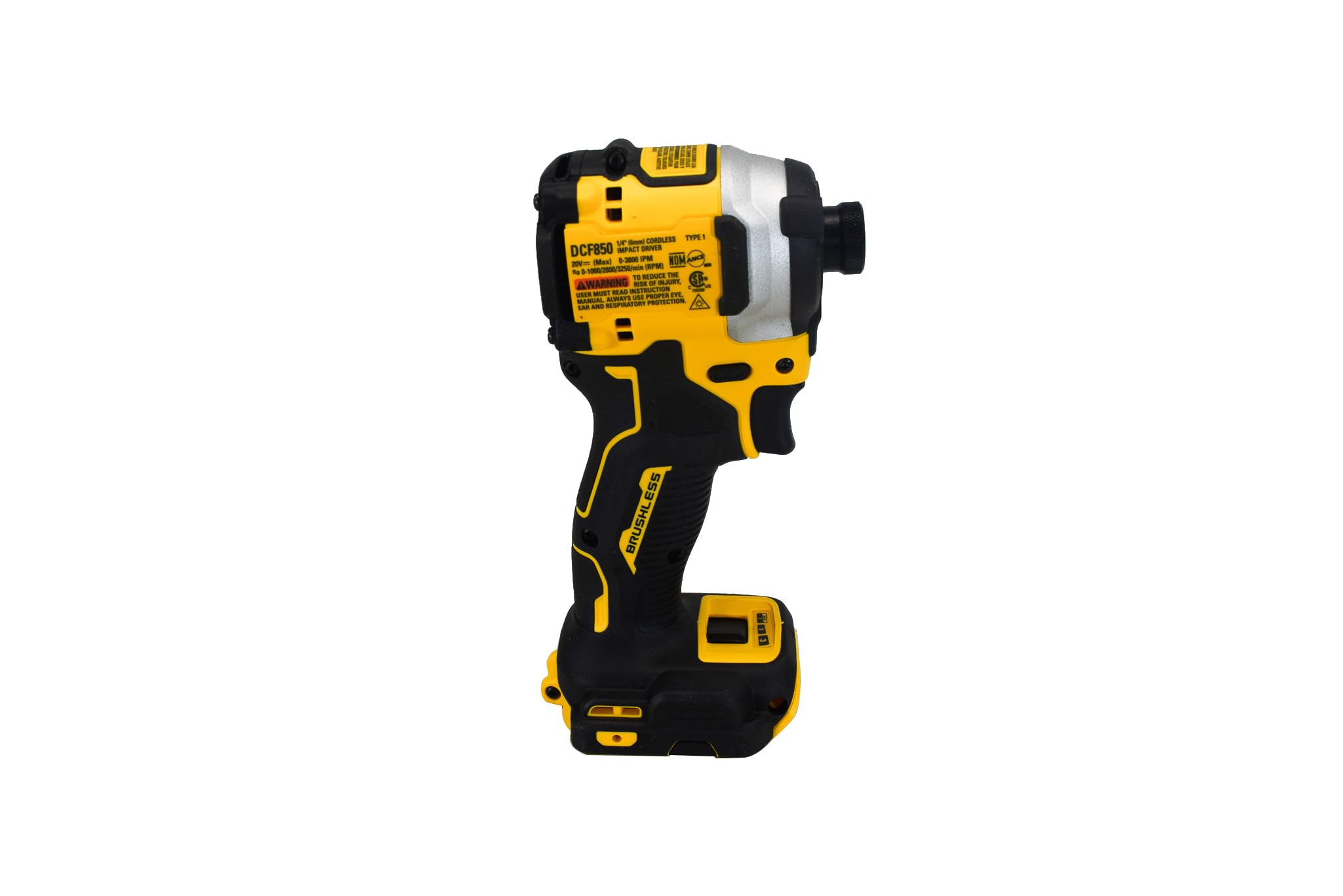 DEWALT DCF850B 20V Cordless Brushless Compact 1/4'' Impact Driver (Tool Only) (DCF850B-NBX)