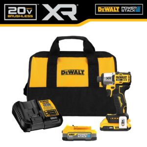 DEWALT 20V MAX Impact Driver, Cordless, 3-Speed, Battery and Charger Included (DCF845D1E1)