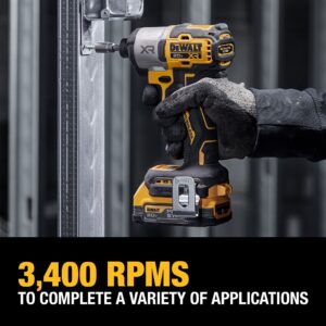 DEWALT 20V MAX Impact Driver, Cordless, 3-Speed, Battery and Charger Included (DCF845D1E1)