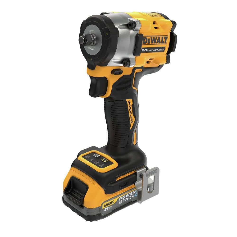 DEWALT DCF923E1 20V MAX Brushless Lithium-Ion 3/8 in. Cordless Compact Impact Wrench Kit (1.7 Ah)