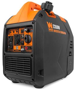 wen 56235i super quiet 2350-watt portable inverter generator with fuel shut off, carb compliant, ultra lightweight, black