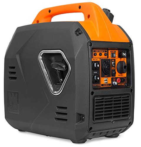 WEN 56235i Super Quiet 2350-Watt Portable Inverter Generator with Fuel Shut Off, CARB Compliant, Ultra Lightweight, Black