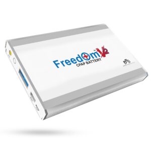 freedom v2 cpap battery backup power supply for camping, air travel & power outages - 100wh