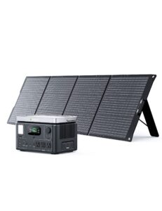 growatt solar generator vita 550 portable power station with 200w solar panel, up to 1050w output, 538wh lifepo4 battery, fast solar charging, solar powered generator for outdoor camping/rv/home use