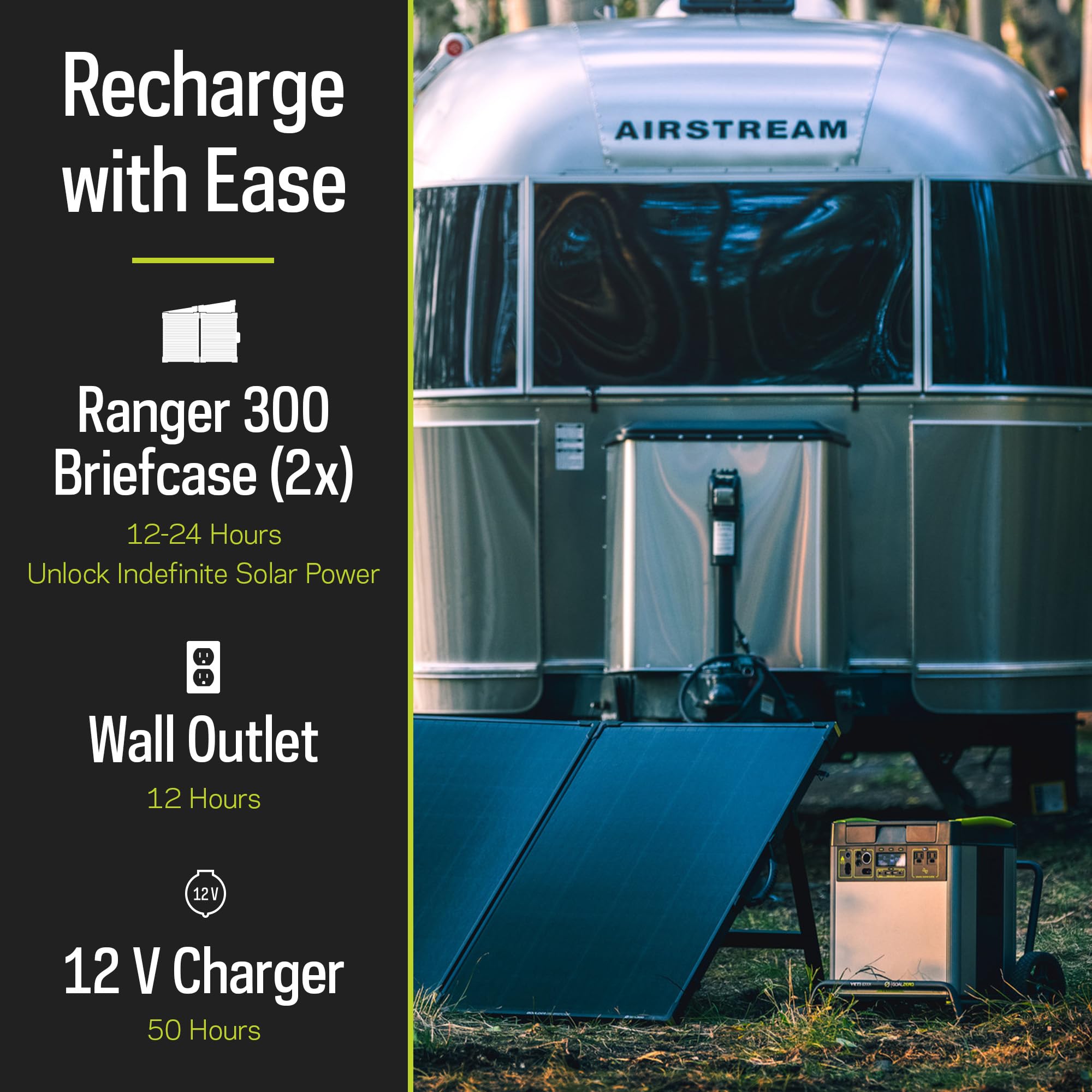 Goal Zero Yeti Portable Power Station - Yeti 6000X w/ 6,071 Watt Hours Battery Capacity, USB Ports, AC Inverter & 2 Ranger 300 Briefcase Solar Panels - Rechargeable Generator for Home, RVs, Work Sites