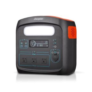 energizer 960w max portable power station, lifepo4 (lfp), solar generator, 110v/700w pure sine wave ac outlet, usb-c pd 100w, w/case, led, outdoor, home emergency, power outage, rv, camping, cpap