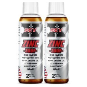 rev x zddp oil additive - zinc & phosphorus (2 pack)