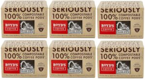 boyd's coffee hi-rev medium-dark roast single serve pods (72 count)