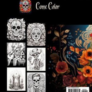 Day of the Dead: Adult Coloring Book