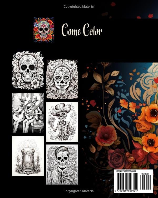 Day of the Dead: Adult Coloring Book