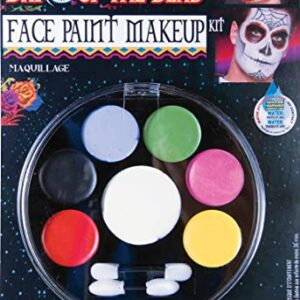 Forum Novelties Costume Day of The Dead Face Paint Makeup Kit, Net Wt. 14 g/.5 Oz