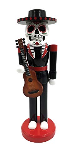 Santa's Workshop 14" Day of The Dead Nutcracker, Black