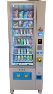 tvc combo vending machine with nayax credit card reader