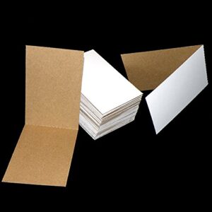 120 cardboard sleeves folded flat vending 3" x 4.5" sports card folders mail shipping stiffeners insert