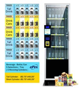 epex compact cashless cold drink beverage vending machine r636d3