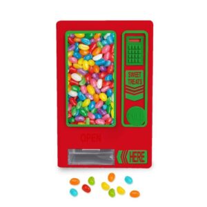 yobro candy dispenser, cute vending machine for desktop, manual candy machine, dispense mini candies, birthday&christmas gift for girls, gift for friends girlfriends (red)