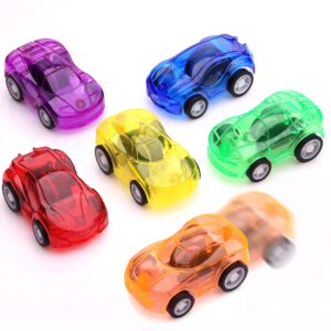 race cars toys - pull back cars for toddlers - mini race car party favors, classroom prizes - bulk toys - toys for vending machines - 12 pcs - easter basket stuffers