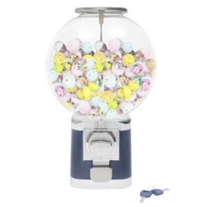 gumball machine,big bubble gumball dispenser machine,1.26in ball bulk vending machine with key,classic bubble capsule toys candy dispenser,vending machine,gift toys for girls and boys(dark blue)