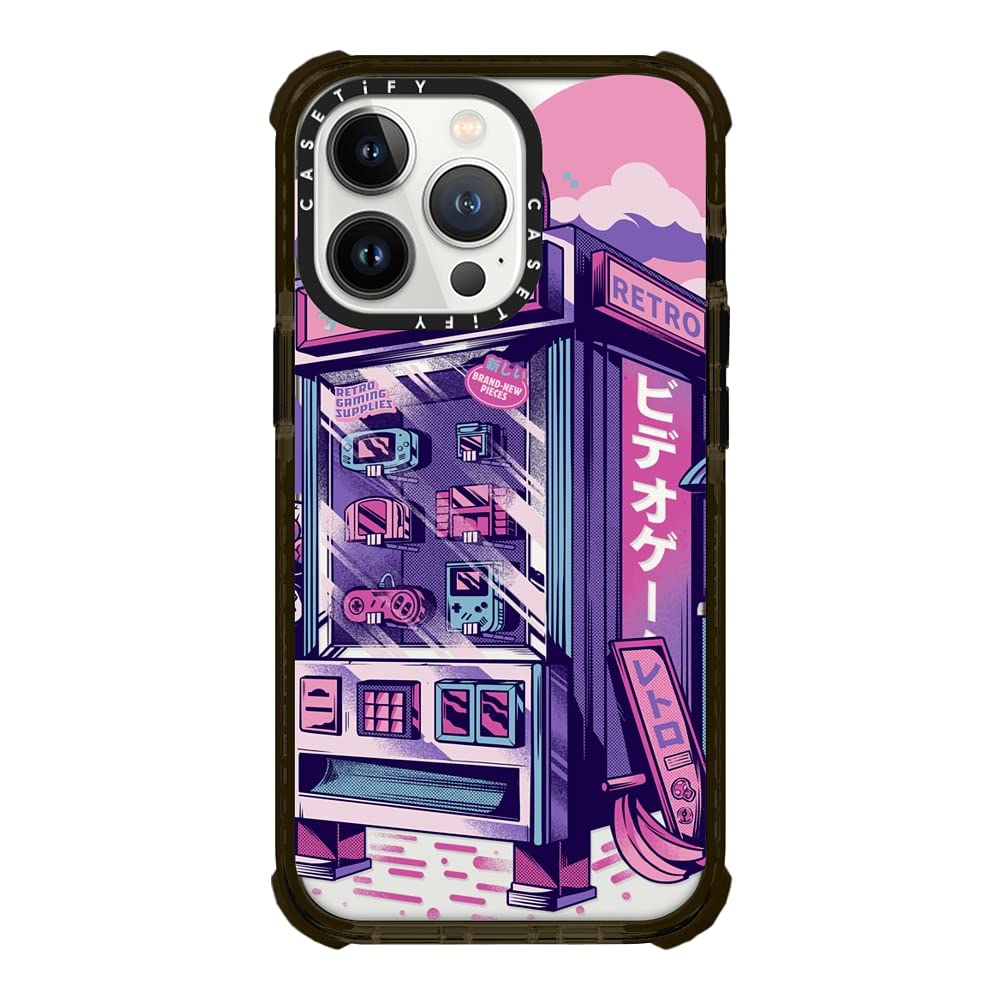 CASETiFY Ultra Impact Case for iPhone 13 Pro - Retro Vending Machine - Clear Black