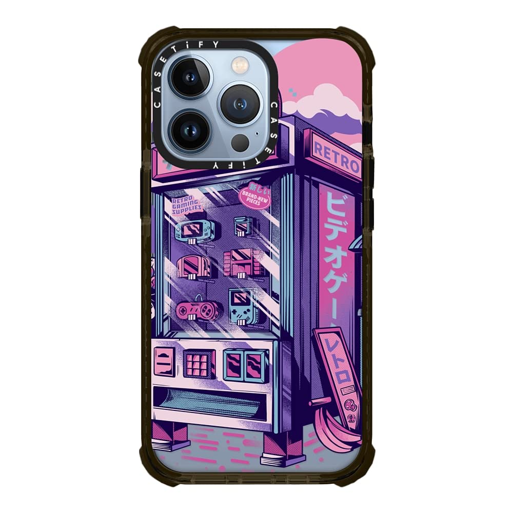 CASETiFY Ultra Impact Case for iPhone 13 Pro - Retro Vending Machine - Clear Black