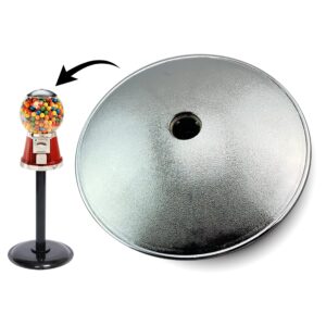 classic gumball machine top lid - metal lid for classic bubble gum & candy machine, top cover for gumball vending machine. metal top cap compatible with titan classic gumball machines replacement part