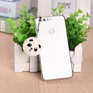 KUUQA 8 Pieces 1.57" Slow Rising Mini Panda Scented Toys Cute Charms Phone Key Chain Straps Kids Toy Gift Party Favors(Style Random)