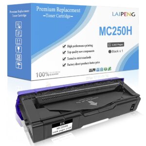 laipeng compatible toner cartridge black for ricoh m c250fwb p c301w printers high capacity 6,900 pages (black x 1)